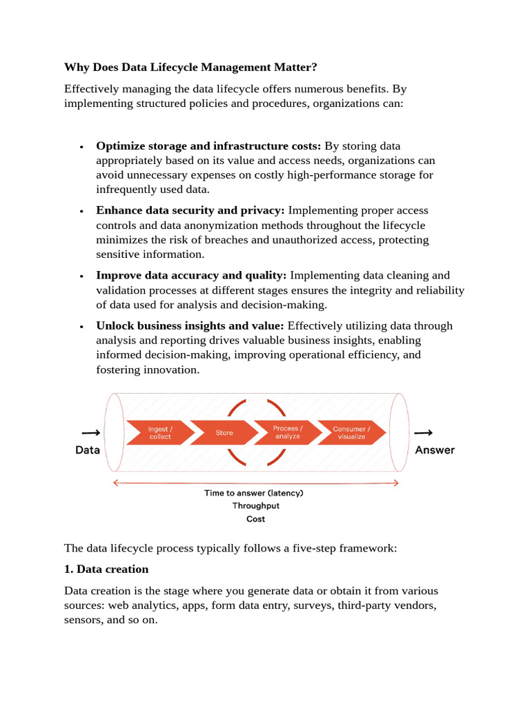 The Data Lifecycle Process | PDF | Data | Data Analysis