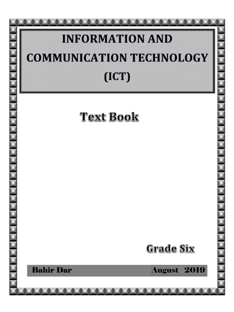 Grade 6 ICT Textbook Overview | PDF | Window (Computing) | Microsoft Word
