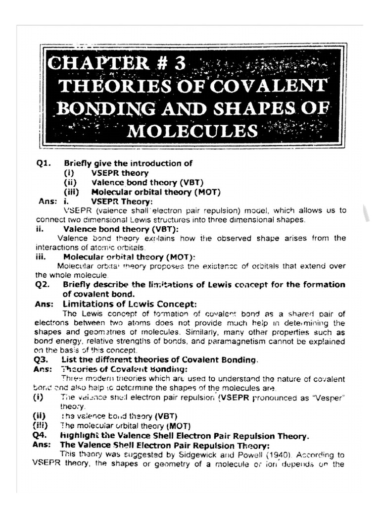 1st Year Chapter 3 Chemistry Book Fed Board | PDF