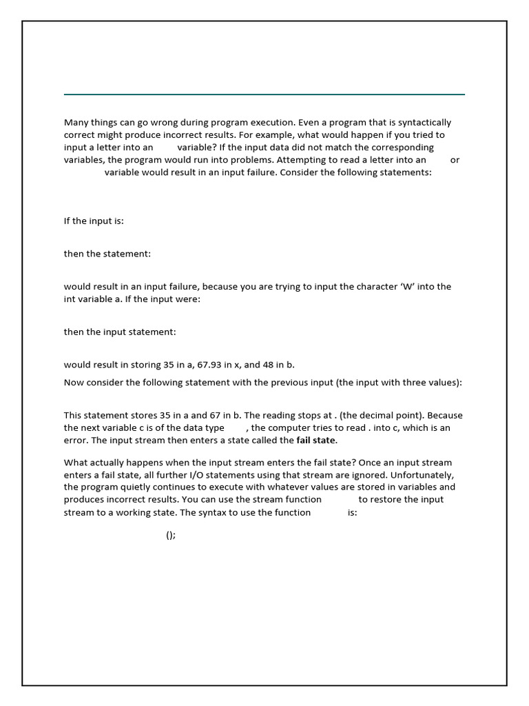 Lab 3 3 Understanding Input Failure | PDF | Computer Program | Programming