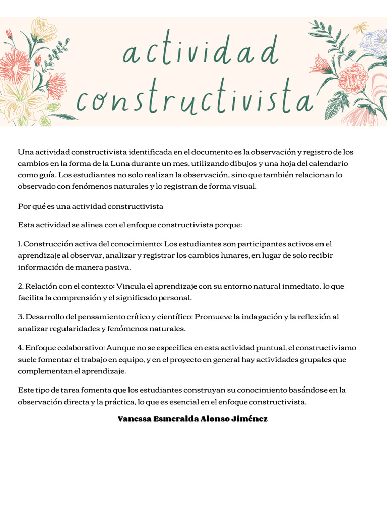 Actividad Constructivista | PDF