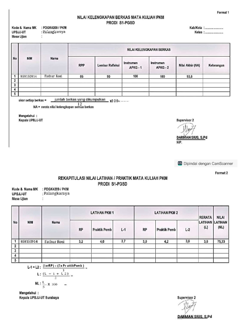 FORM 2. PKM PGSD 2 (LAMPIRAN 10) Dan Link Video Tugas 7 | PDF