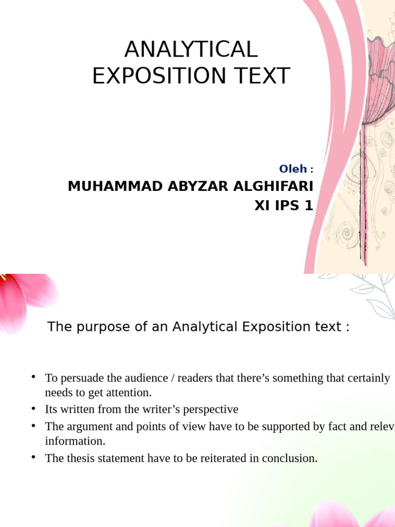 Analytical Exposition Text | PDF