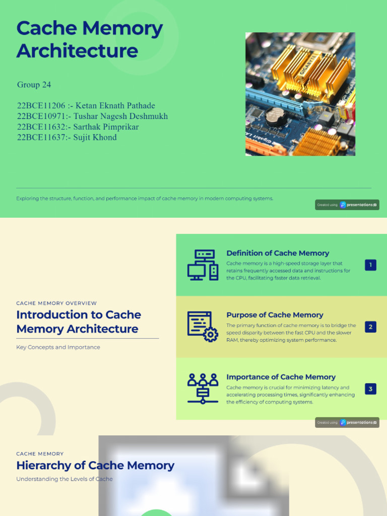 Comprehensive Analysis of Cache Memory Architecture | PDF