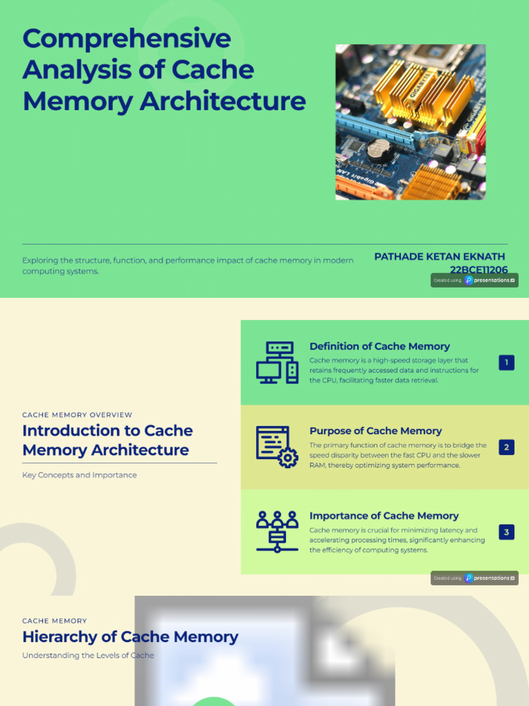 Comprehensive Analysis of Cache Memory Architecture | PDF Comprehensive Analysis of Cache Memory Architecture | PDF