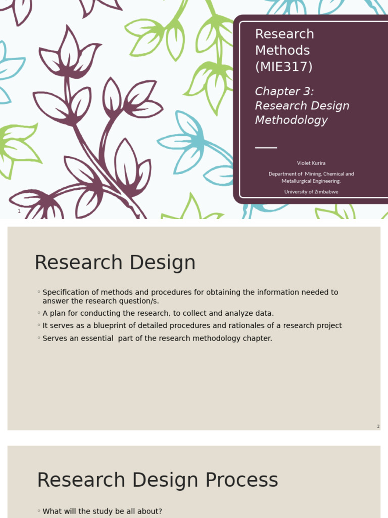 Chapter 3 Research Methodology | PDF | Sampling (Statistics) | Statistics