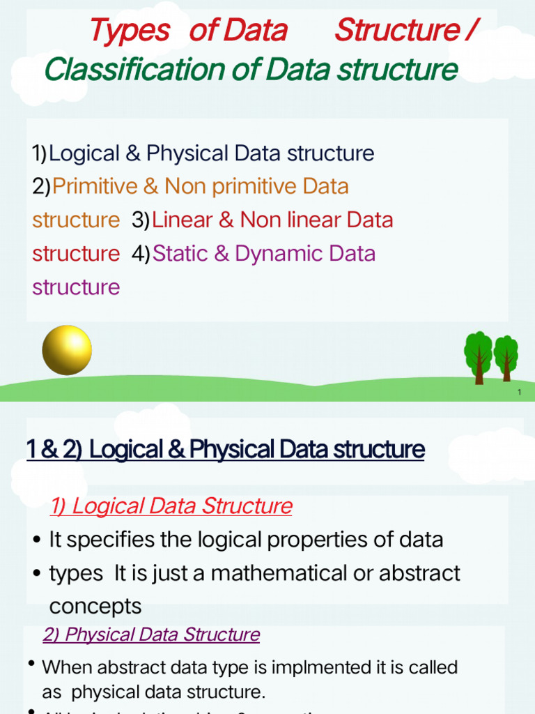 2) Types of Data Structure | PDF | Data Structure | Computer Programming