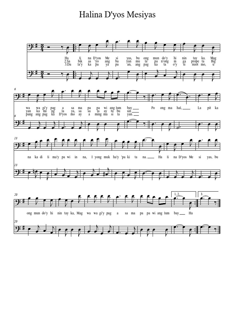 TB-Halina Dyos Mesiya | PDF