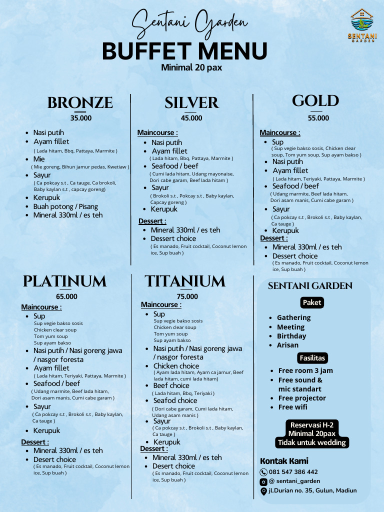 Paket Buffet Sentani Garden | PDF