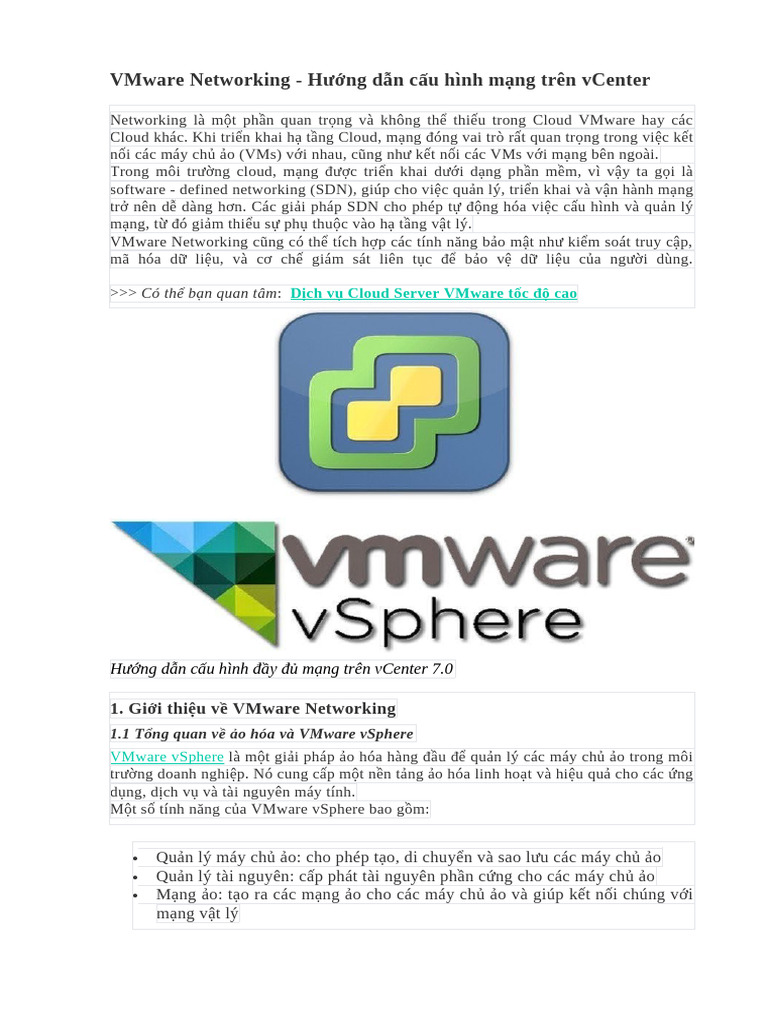 VMware Networking | PDF