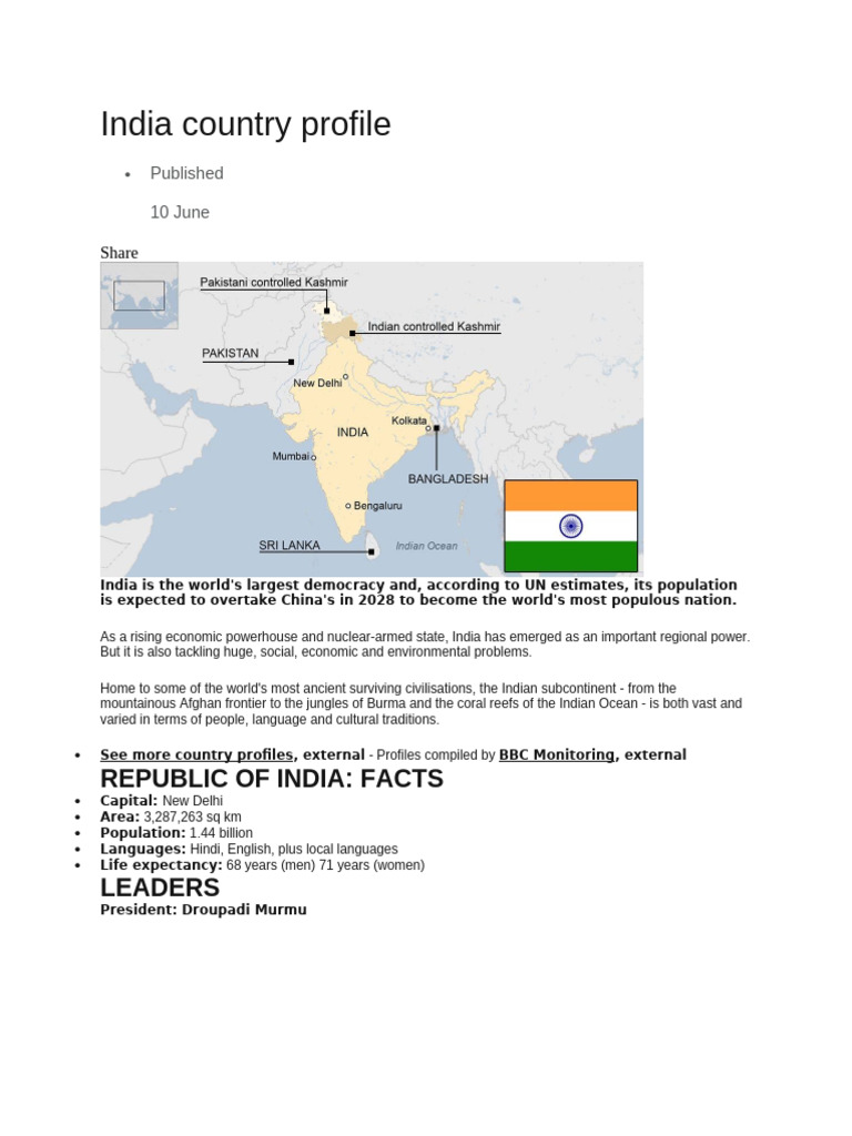 India Country Profile | PDF | Mughal Empire | Mathematics