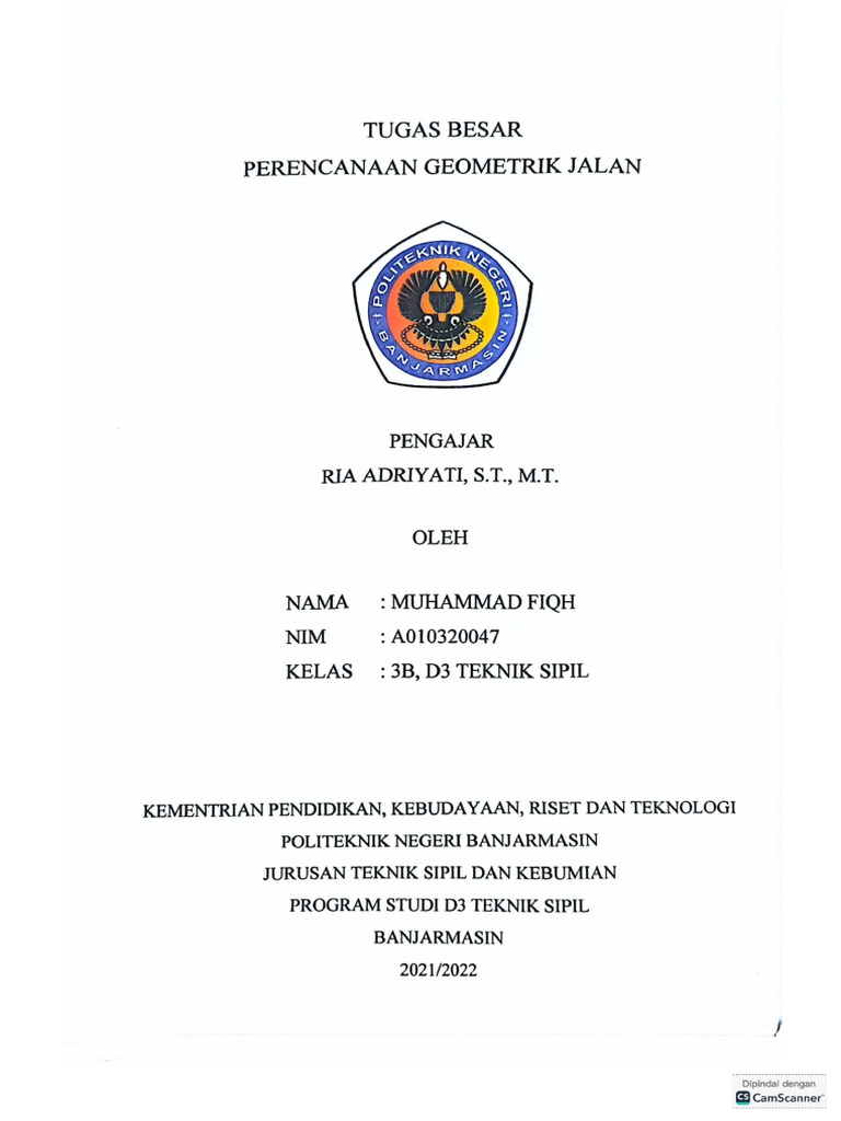 TB Pern. Geometrik Jalan (1) | PDF