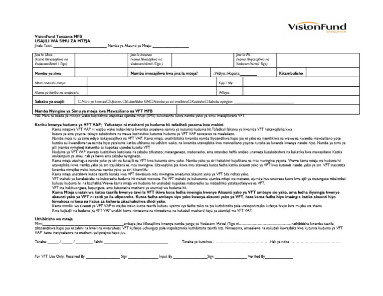 Mobile Registration Form | PDF