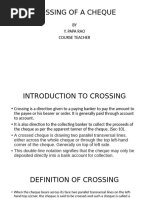 Types of Cheque Crossings Explained | PDF | Negotiable Instrument | Cheque
