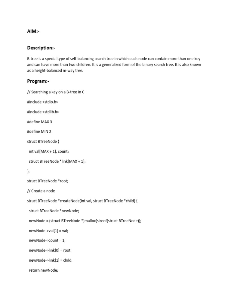 B-Tree | PDF | Computer Data | Computing B-Tree | PDF | Computer Data | Computing
