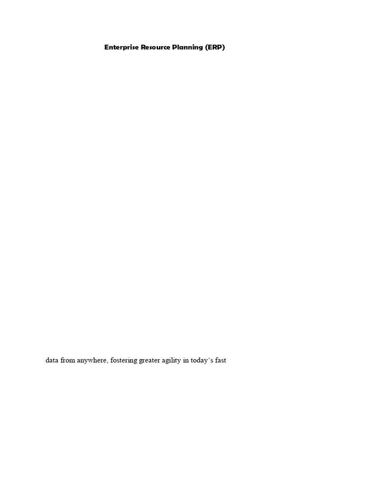 Enterprise Resource Planning | PDF | Enterprise Resource Planning | Cloud Computing