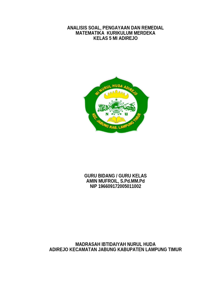 Mtk Analisis Soal, Pengayaan Dan Remedial | PDF