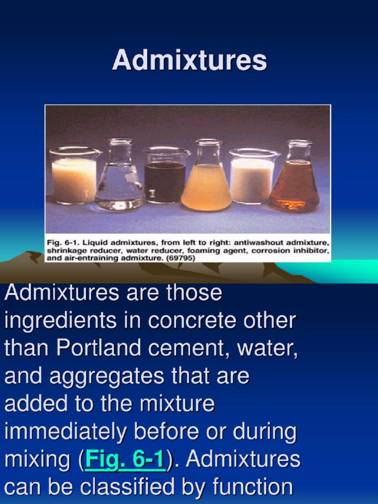Admixtures | PDF