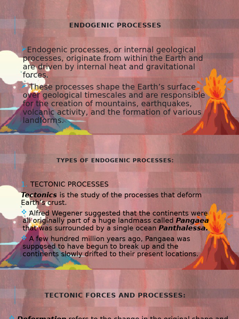 Endogenic Processes Ppt | PDF | Volcano | Plate Tectonics