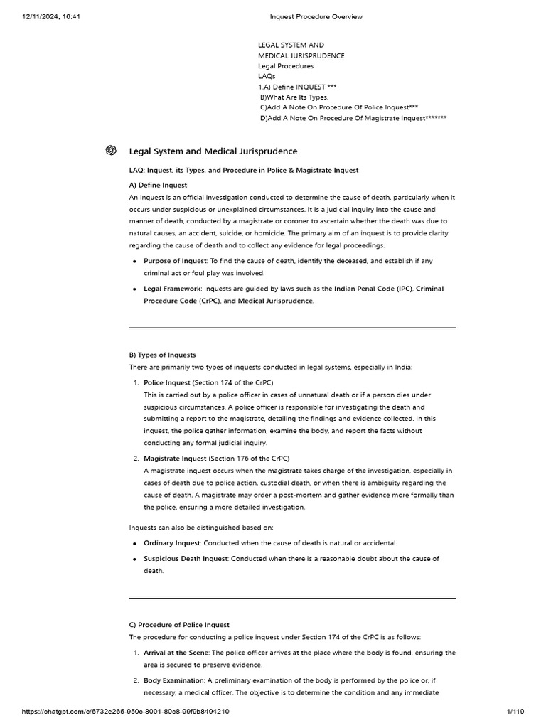 Inquest Procedures Explained | PDF | Witness | Perjury