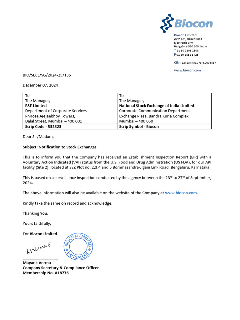 BIOCON_07122024201635_Notification07122024(1) | PDF