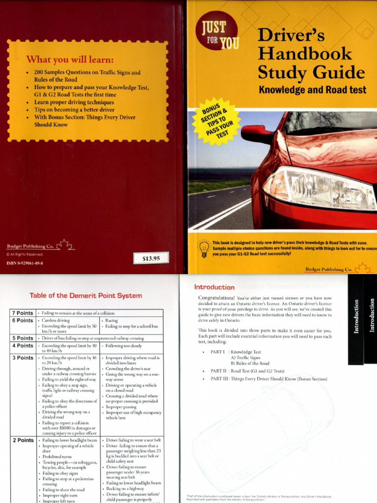 Drivers Handbook Study Guide | PDF