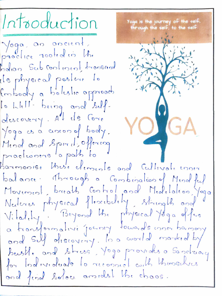 Yoga report | PDF | Yoga