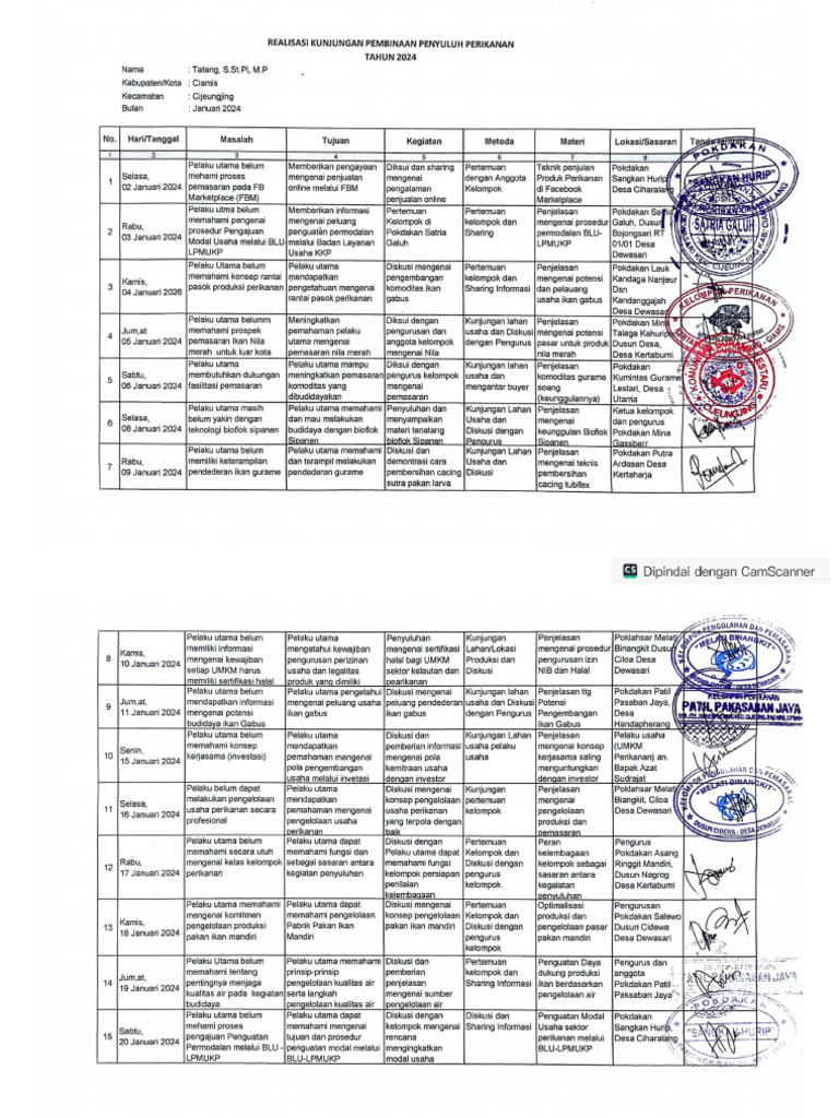 03 - Realisasi Kunjungan - Januari 2024 | PDF