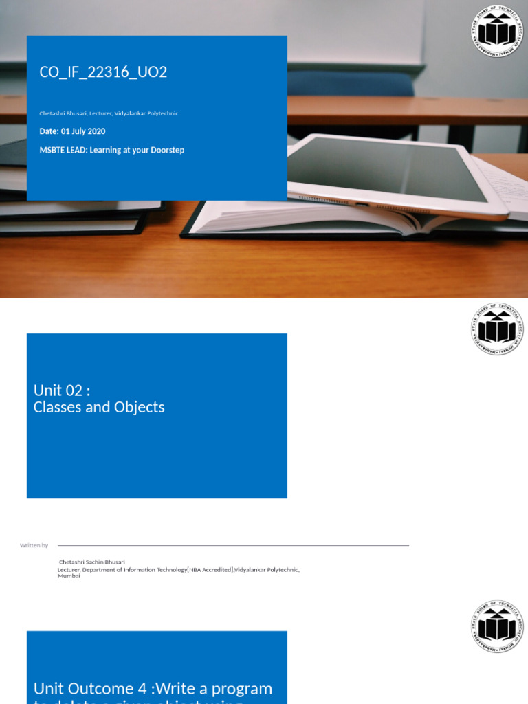 Oop Co2 Lo11 PPT | PDF | C++ | Constructor (Object Oriented Programming)