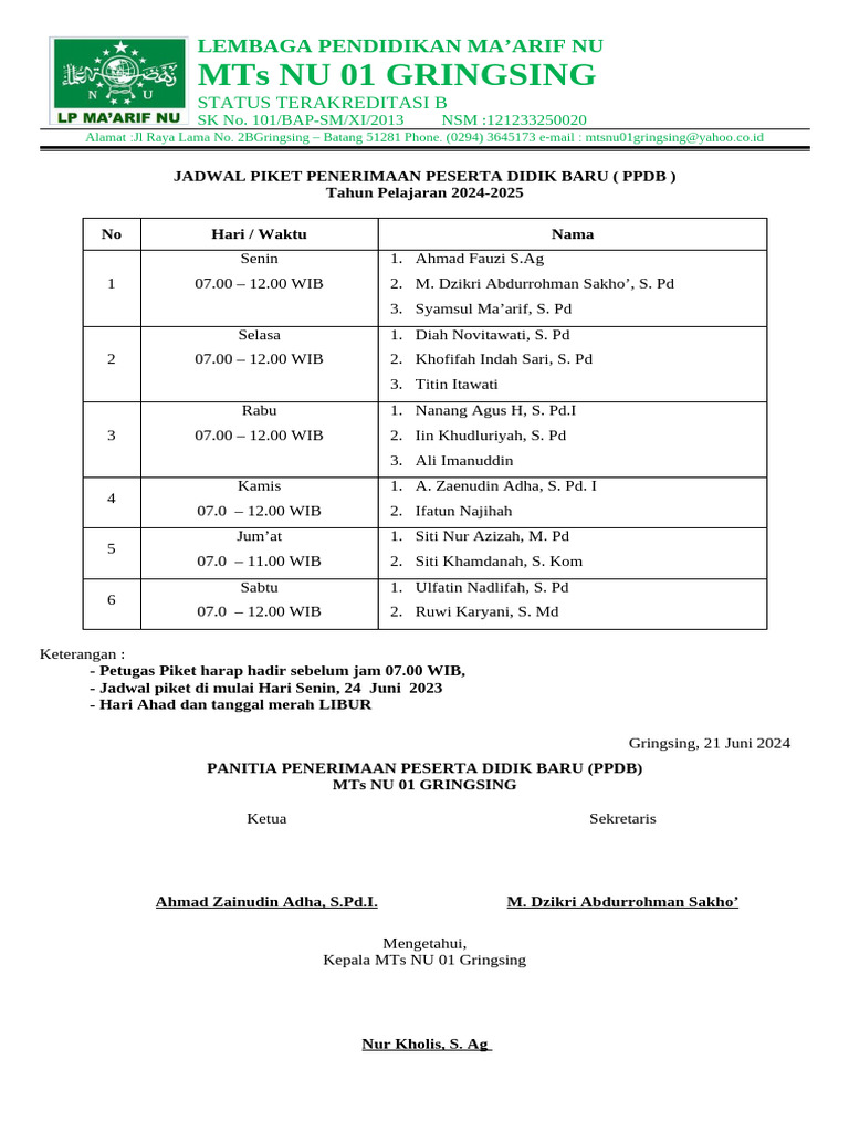 PIKET PPDB 2024-2025 | PDF