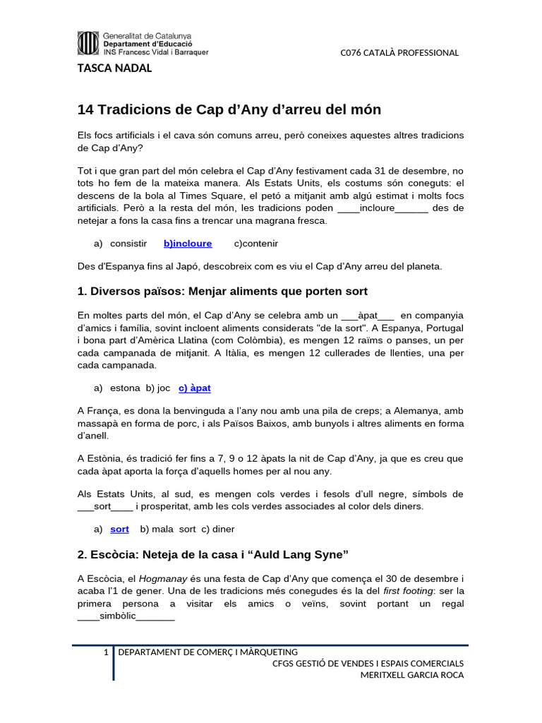 3 - Tradicions de Cap Dany - Albert Santiago | PDF