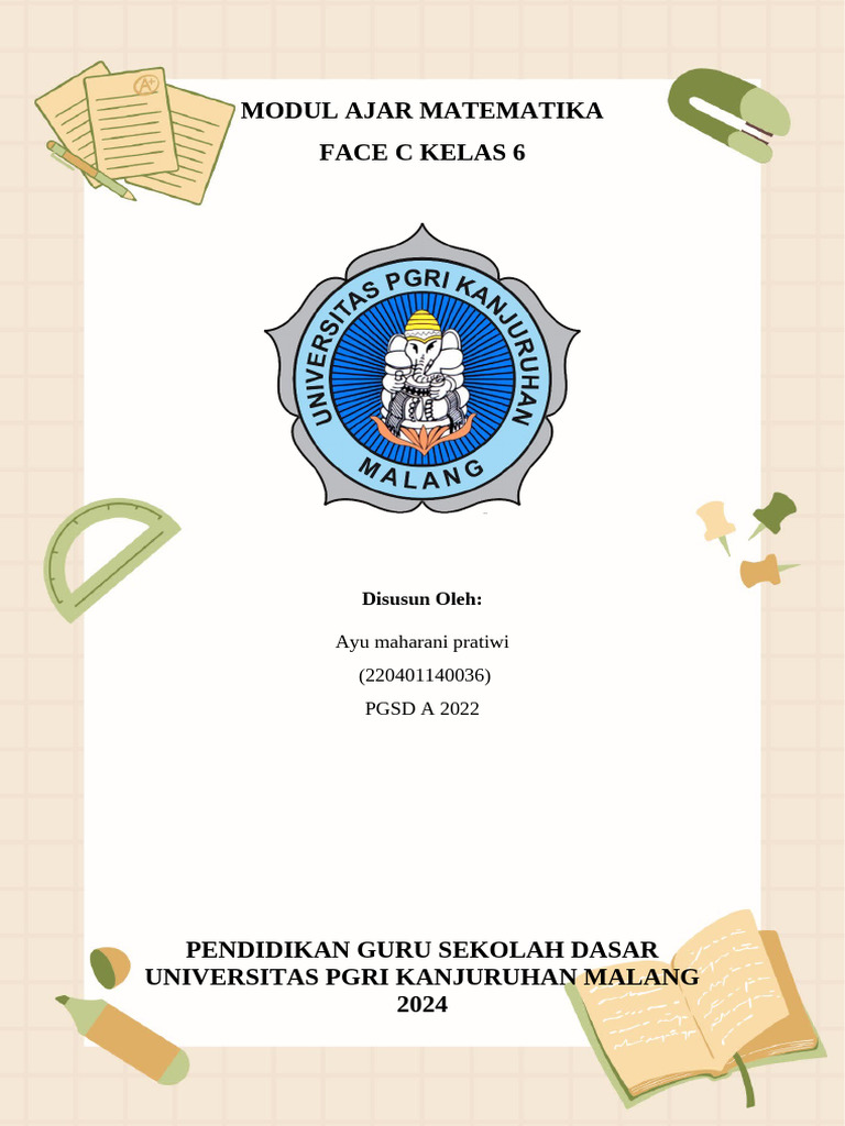 Modul Ajar Kelas 6 Prisma Bangun Ruang | PDF