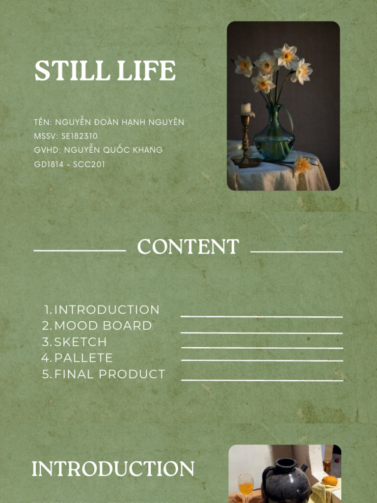 Still Life Art Project Overview | PDF