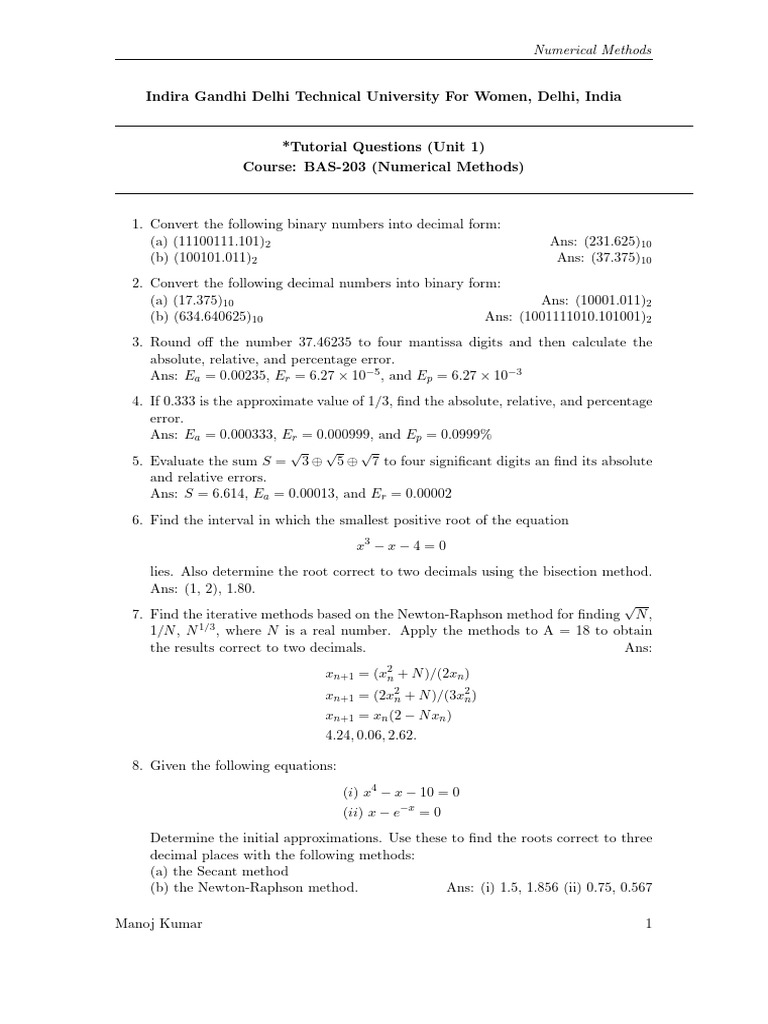 NM TutorialQuestions - Unit1 | PDF | Algorithms And Data Structures | Analysis