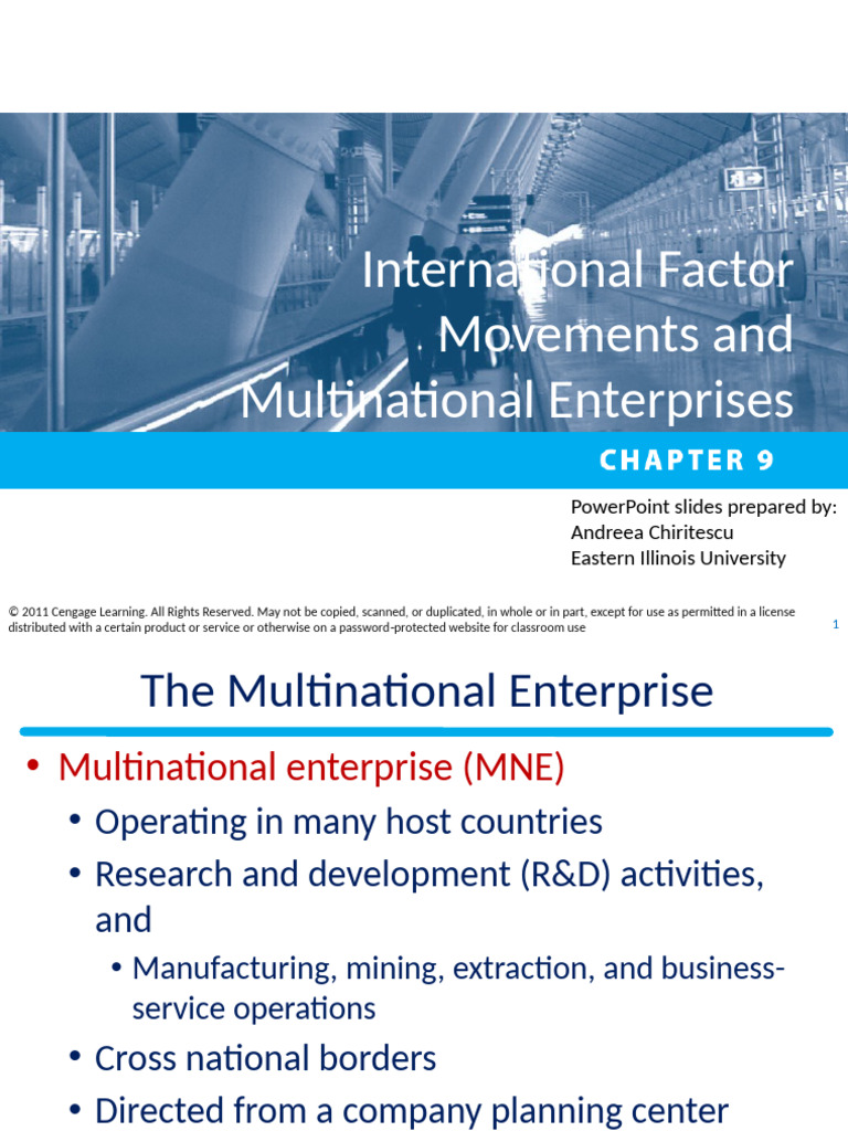 Chapter 09 International Factor Movements and Multinational | PDF | Immigration | Labour Economics