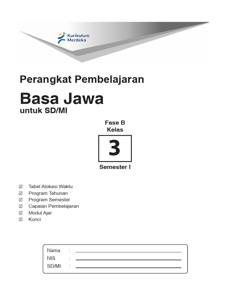 PB Basawa Jateng Kelas 3 SMT.I Cet X TI | PDF