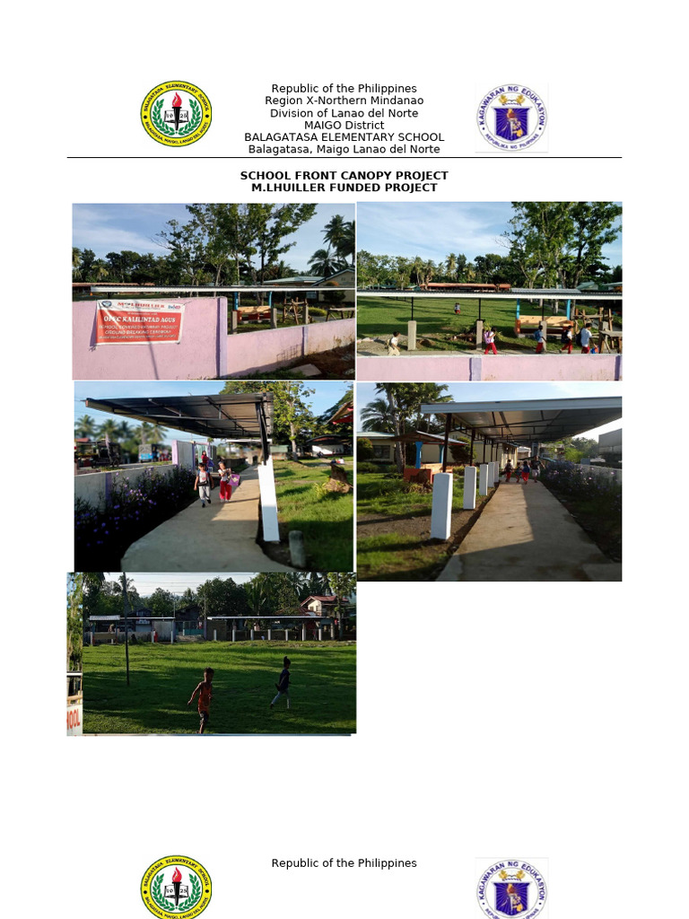 Balagatasa Elementary School Canopy Project | PDF