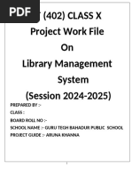 10th IT (402) Refrence Project File 2024-2025 | PDF | Databases ...