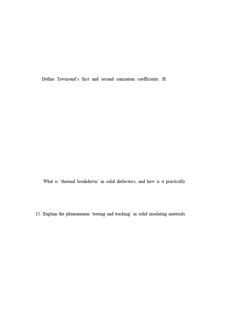 HVE_Assignment 7th Sem-2024 | PDF | Electrical Breakdown | Voltage
