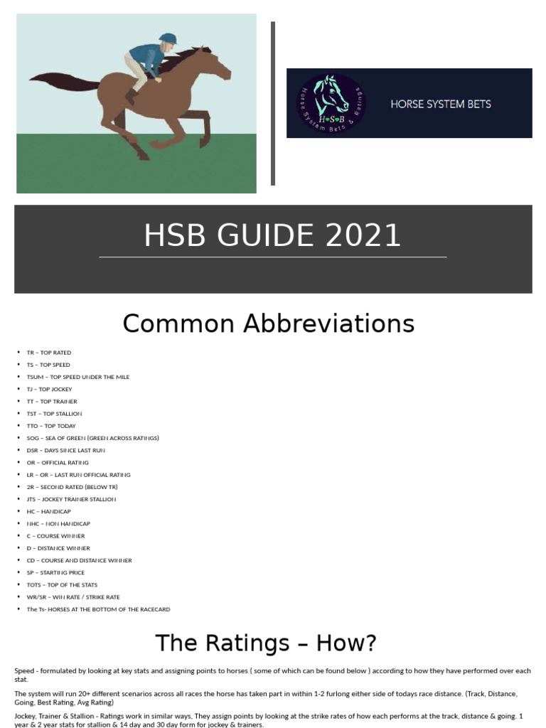 HSB Guide 2021 Version | PDF