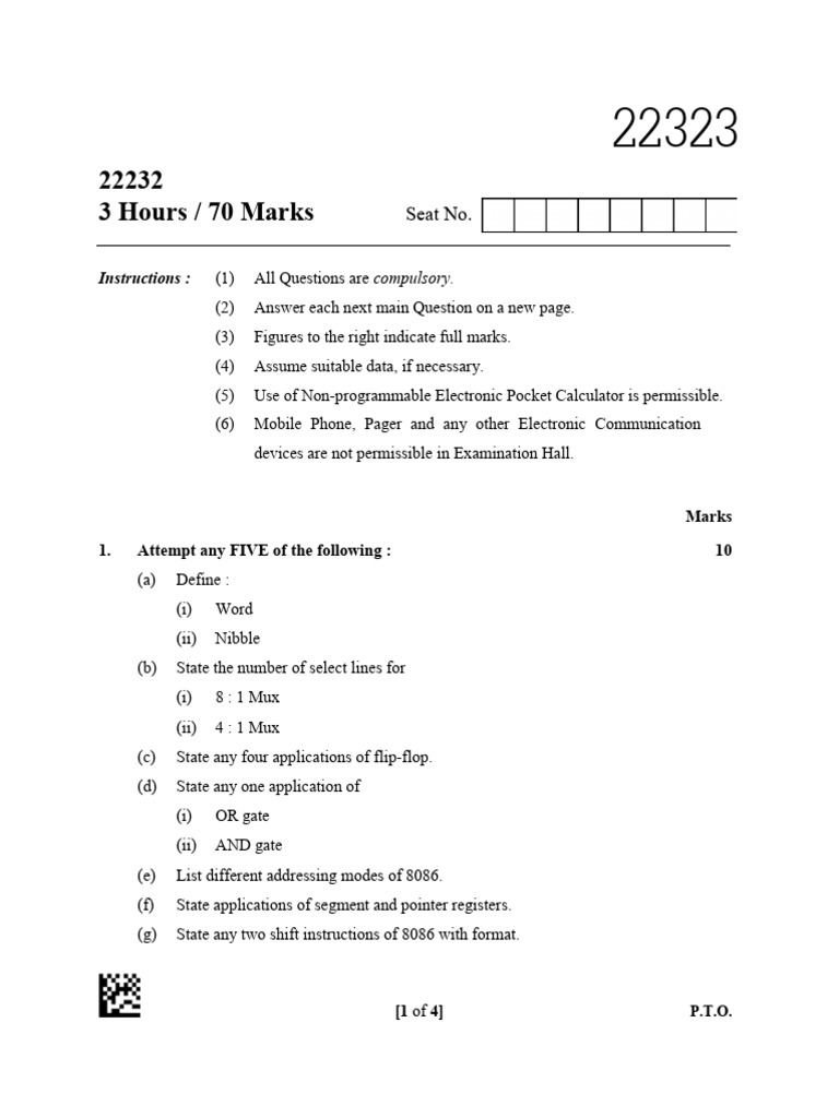 22323 2023 Summer Question Paper[Msbte Study Resources] | PDF ...