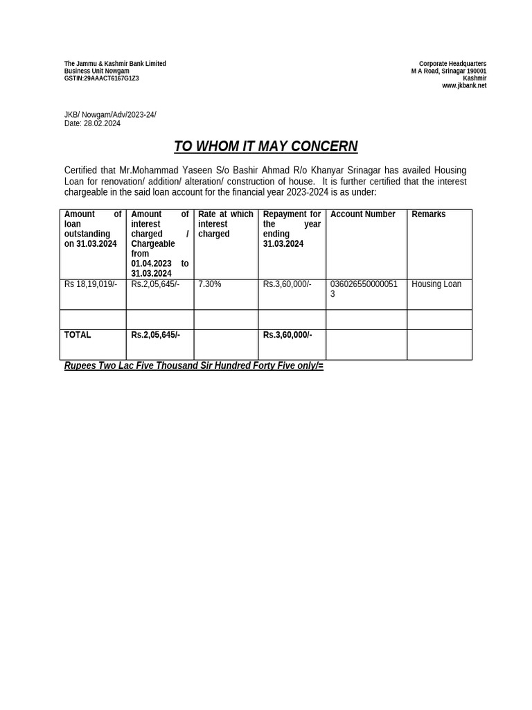 Int Cerficate | PDF