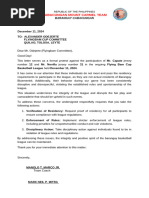 Request Letter To PNP | PDF