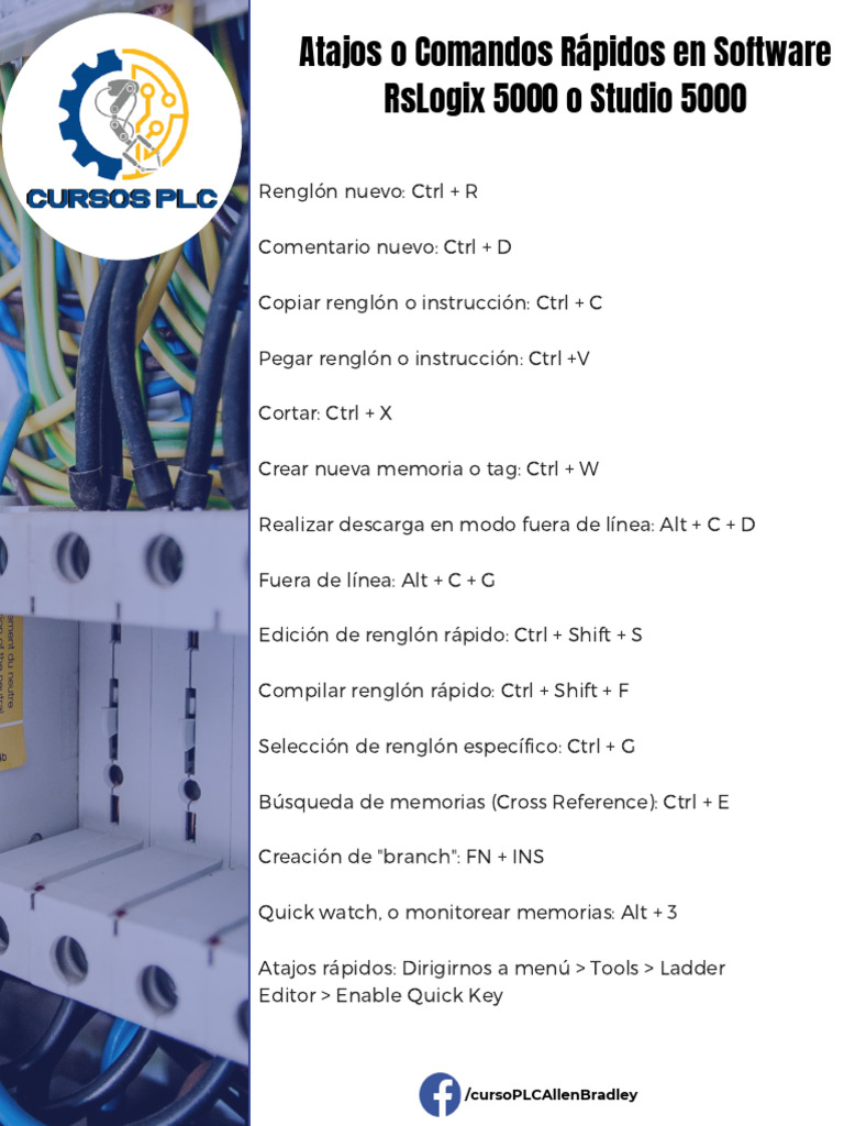 Atajos o Comandos Rápidos en Software RsLogix 5000 o Studio 5000 | PDF