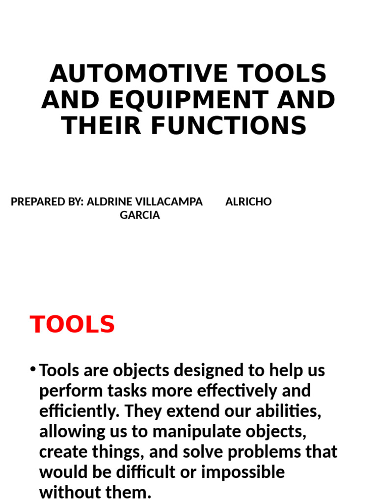 AUTOMOTIVE TOOL-WPS Office | PDF | Screw | Hammer