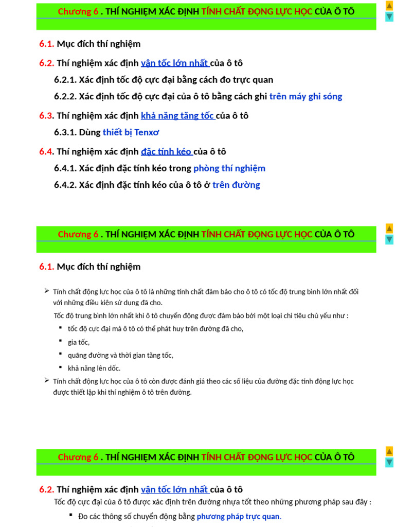POW - - Chuong 6 - Thi nghiem TÍNH CHẤT ĐỘNG LỰC HỌC | PDF