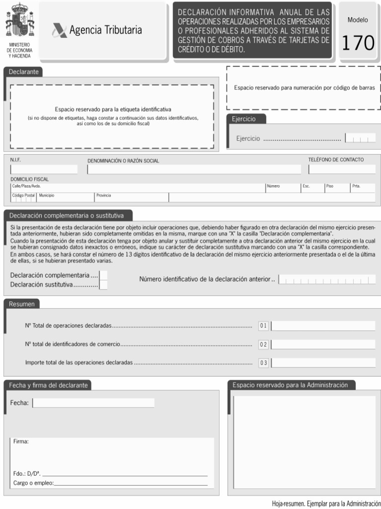 Modelo 170 AEAT | PDF