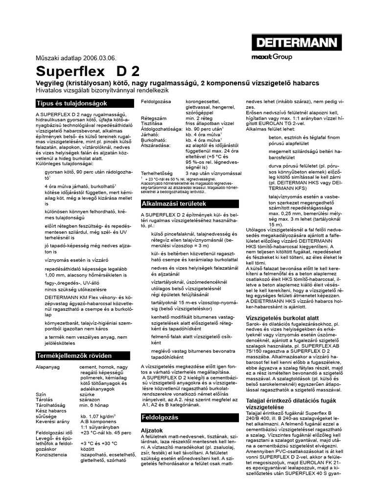 Superflex D 2 | PDF