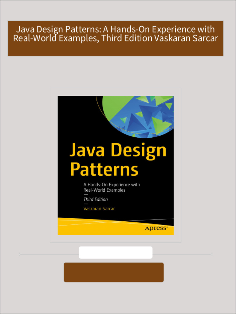 Java Design Patterns: A Hands-On Experience with Real-World Examples ... Java Design Patterns: A Hands-On Experience with Real-World Examples ...