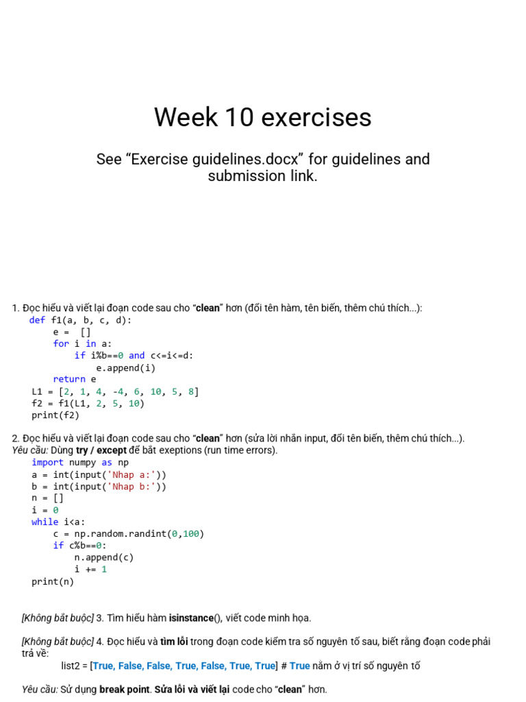 w10_Exercises | PDF
